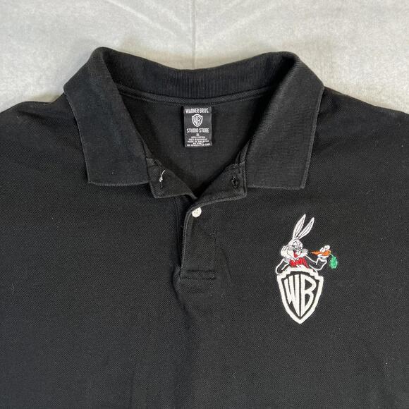 Warner Bros. | Shirts | Vintage Warner Bros Bugs Bunny Polo Shirt Mens ...